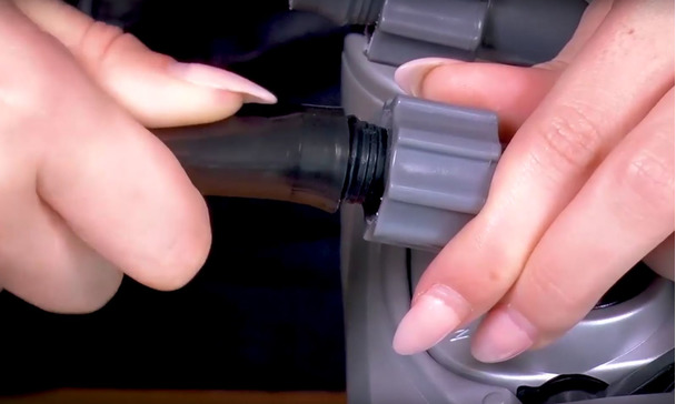 Setting up and connecting the external filter - here's how it works:
